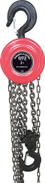 Paranco a catena effe 1ton x 3m - Eurogross